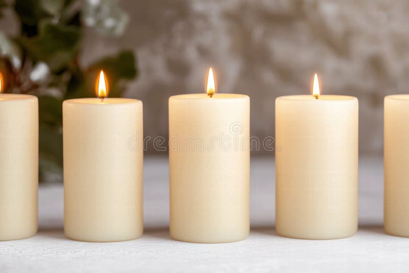 Cozy winter candles stock illustration. Illustration of atmosphere ... Cozy winter candles stock illustration. Illustration of atmosphere ...