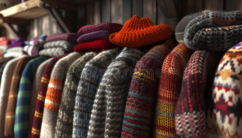 A Cozy Winter Collection of Wool Clothing in Multi Colors Generated ...