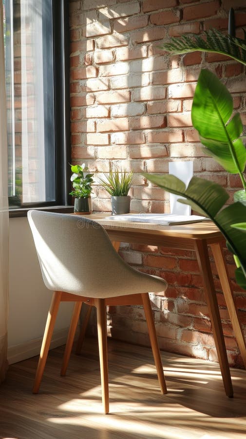 Cozy Workspace in a Serene Corner of a House Combines Comfort and ...