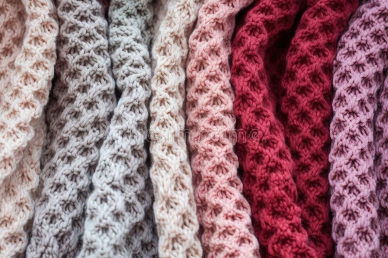 Cozy Woven Throw Blanket Texture Stock Image - Image of material ...