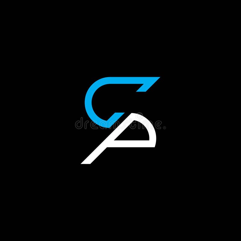 CP Letter Logo Creative Design with Vector Graphic, Stock Vector ...