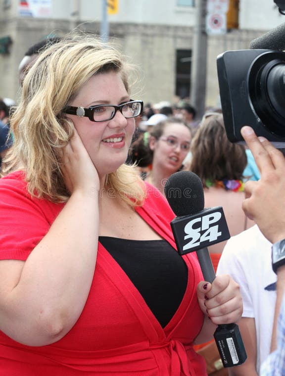 CP24 Katie Simpson at Toronto Pride Parade 2011 Editorial Photography ...