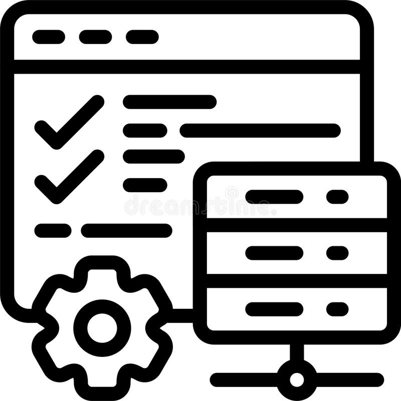 CPanel Features Vector Icon Stock Vector - Illustration of vector ...