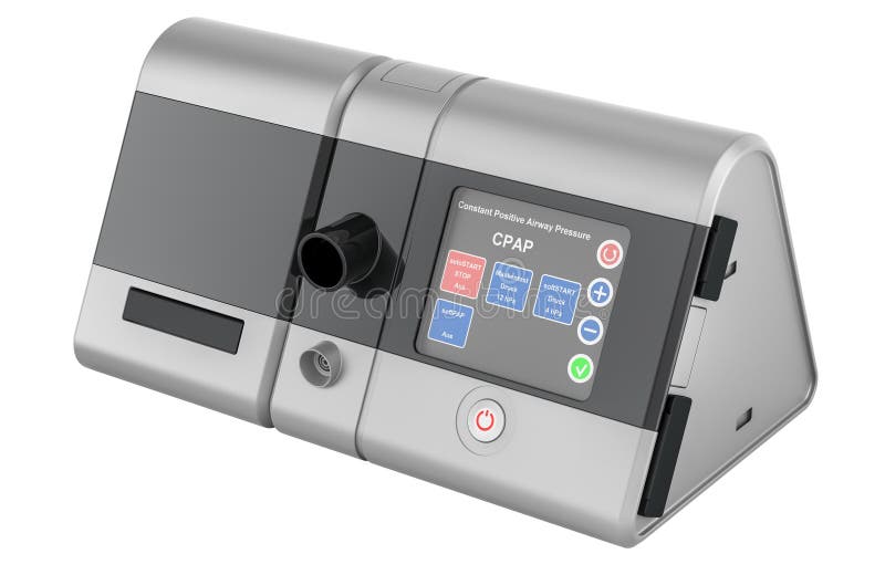 CPAP, 3D rendering stock illustration. Illustration of white - 326824422