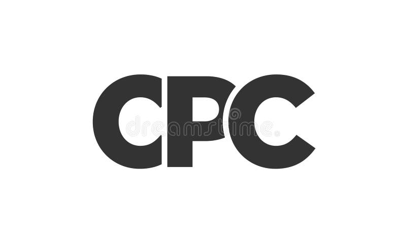 CPC Logo Design Template with Strong and Modern Bold Text. Initial ...