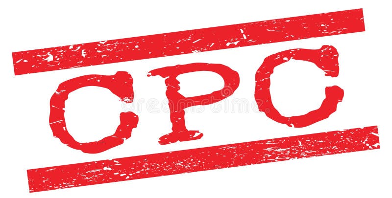 CPC Text on Red Lines Stamp Sign Stock Illustration - Illustration of ...