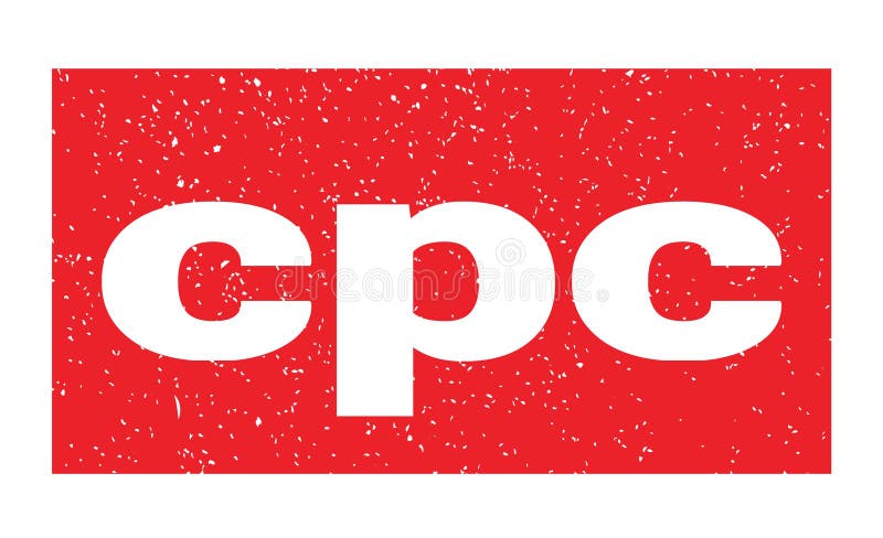 Cpc Text Written on Red Stamp Sign Stock Illustration - Illustration of ...