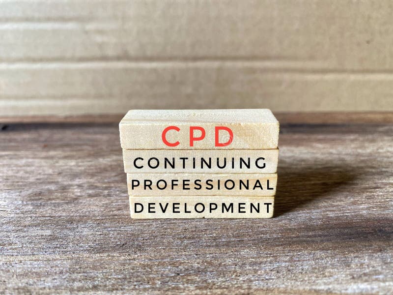 CPD Acronym Word on Wood Blocks. Stock Image - Image of guide, goal ...