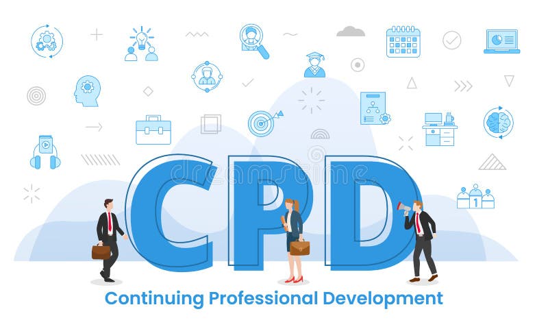 Cpd Continous Professional Development Concept with Big Words and ...