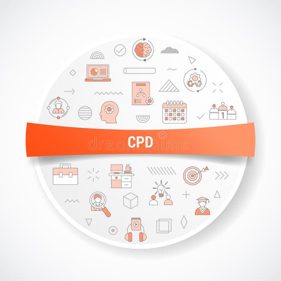 Cpd Continous Professional Development Concept with Icon Concept with ...