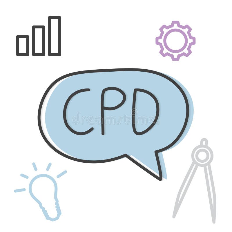 CPD Continuing Professional Development Acronym Concept Stock Vector ...