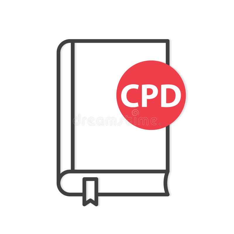 CPD Continuing Professional Development and Book Icon Stock Vector ...