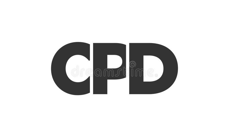CPD Logo Design Template with Strong and Modern Bold Text. Initial ...