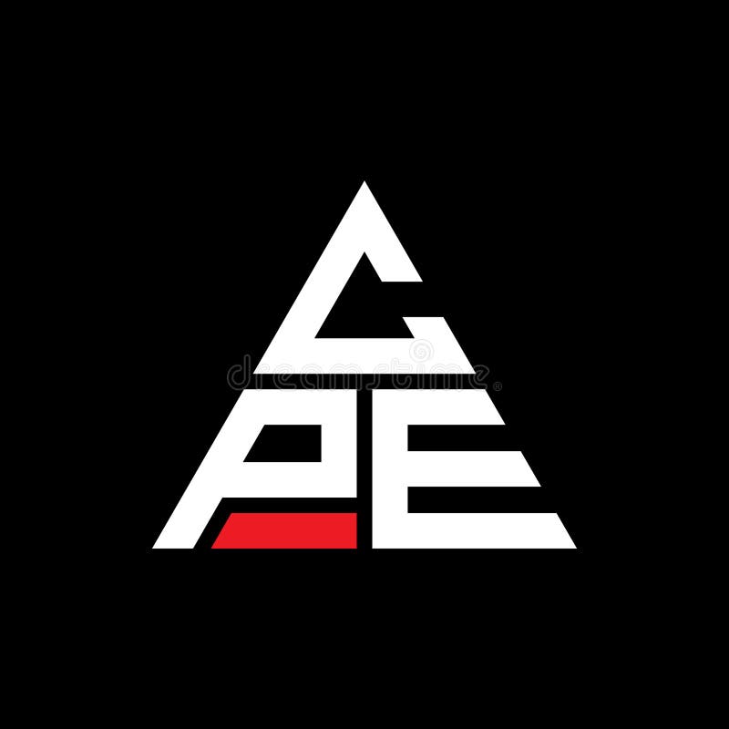 CPE Triangle Letter Logo Design with Triangle Shape. CPE Triangle Logo ...