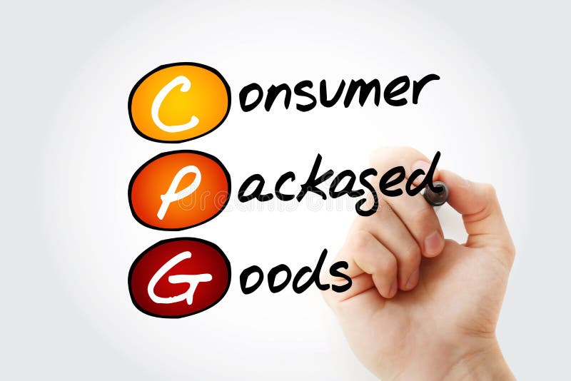 CPG - Consumer Packaged Goods Acronym Stock Photo - Image of consumed ...