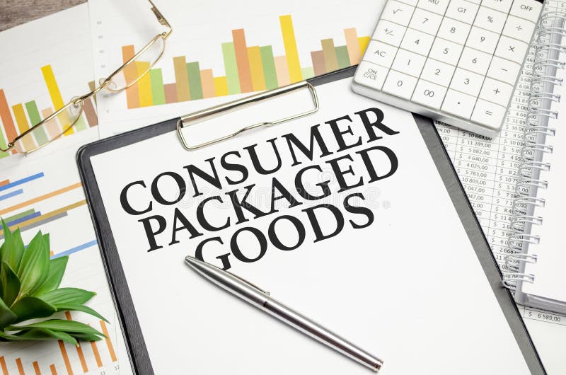 CPG - Consumer Packaged Goods Text Written on Paper Folder and Charts ...