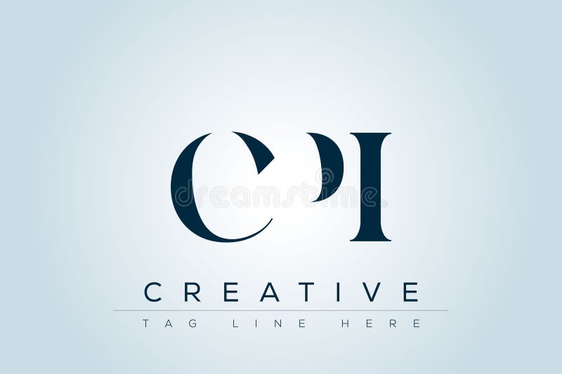 CPI abstract letter logo stock vector. Illustration of style - 363286354