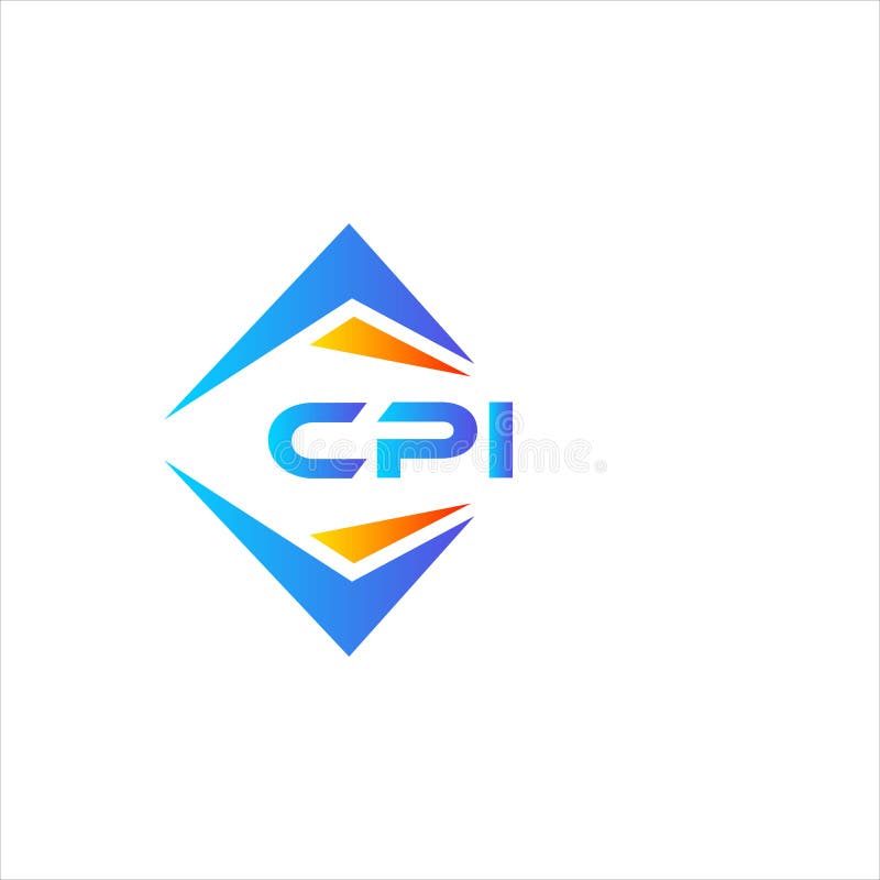 CPI Abstract Technology Logo Design on White Background. CPI Creative ...