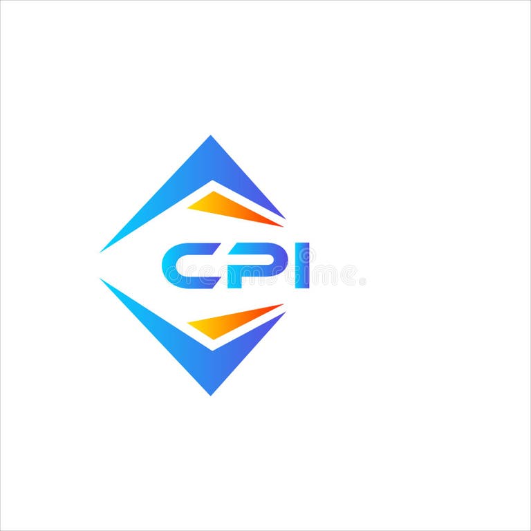 CPI Abstract Technology Logo Design on White Background. CPI Creative ...