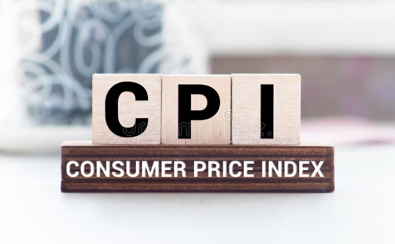 CPI Consumer Price Index Definition Acronym on Blue Stock Image - Image ...