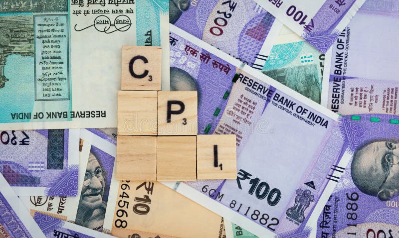 CPI Consumer Price Index Word with Indian Currency Stock Image - Image ...
