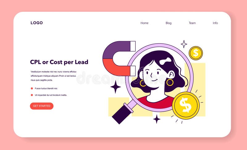 CPL or Cost Per Lead KPI Type. Indicator To Measure Employee Efficiency ...