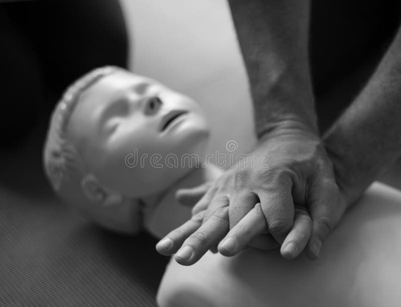 CPR First Aid Training Concept Stock Image - Image of black, people ...