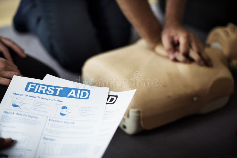 CPR First Aid Training Concept Stock Photo - Image of treatment, help ...