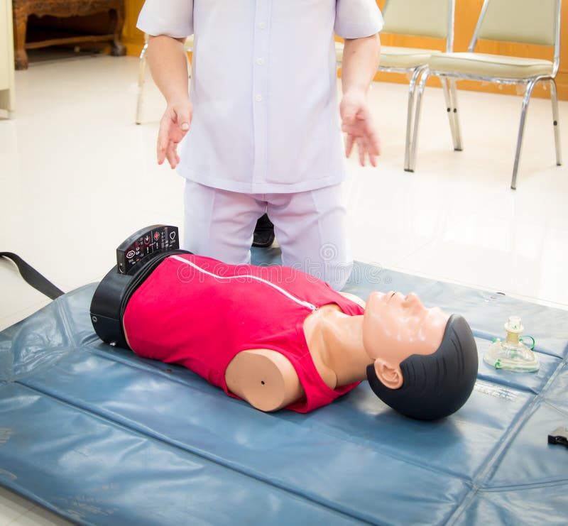 CPR First Aid Training Concept. Stock Photo - Image of certified ...
