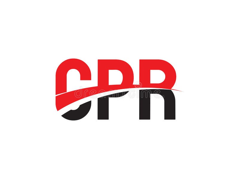 CPR Letter Initial Logo Design Vector Illustration Stock Vector ...