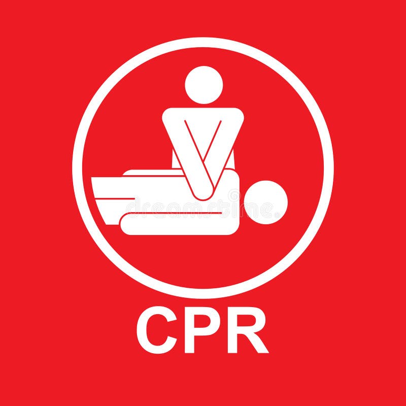Cpr-Symbol stock abbildung. Illustration von rettung - 157115555