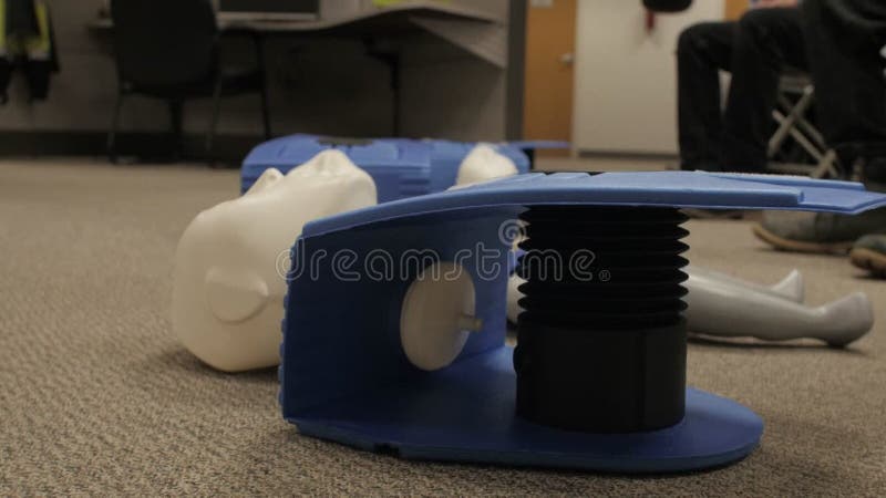 CPR Training Class by Security Guard in Office Stock Video - Video of ...