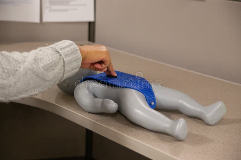 CPR Training Class by Security Guard in Office Stock Image - Image of ...