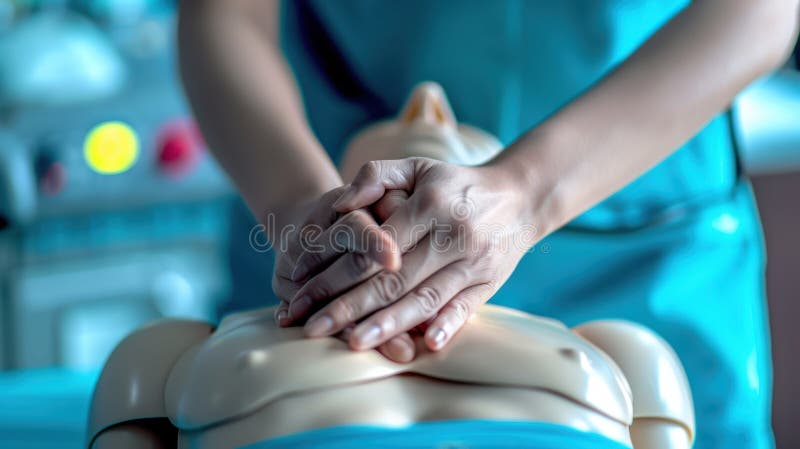The CPR Training Mannequin.AI Generated Image Stock Photo - Image of ...
