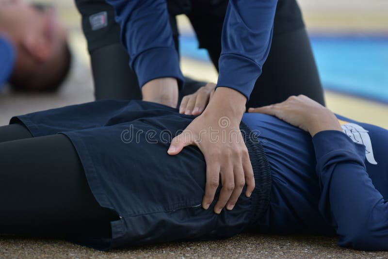CPR Trainner Basic Life Support Stock Photo - Image of life, assistance ...