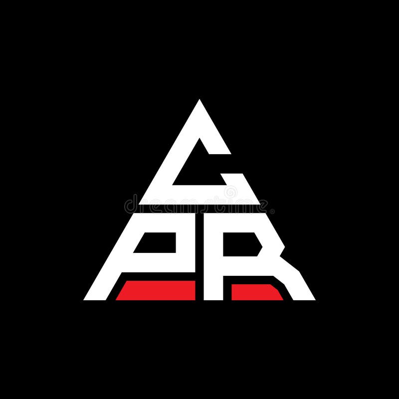 CPR Triangle Letter Logo Design with Triangle Shape. CPR Triangle Logo ...