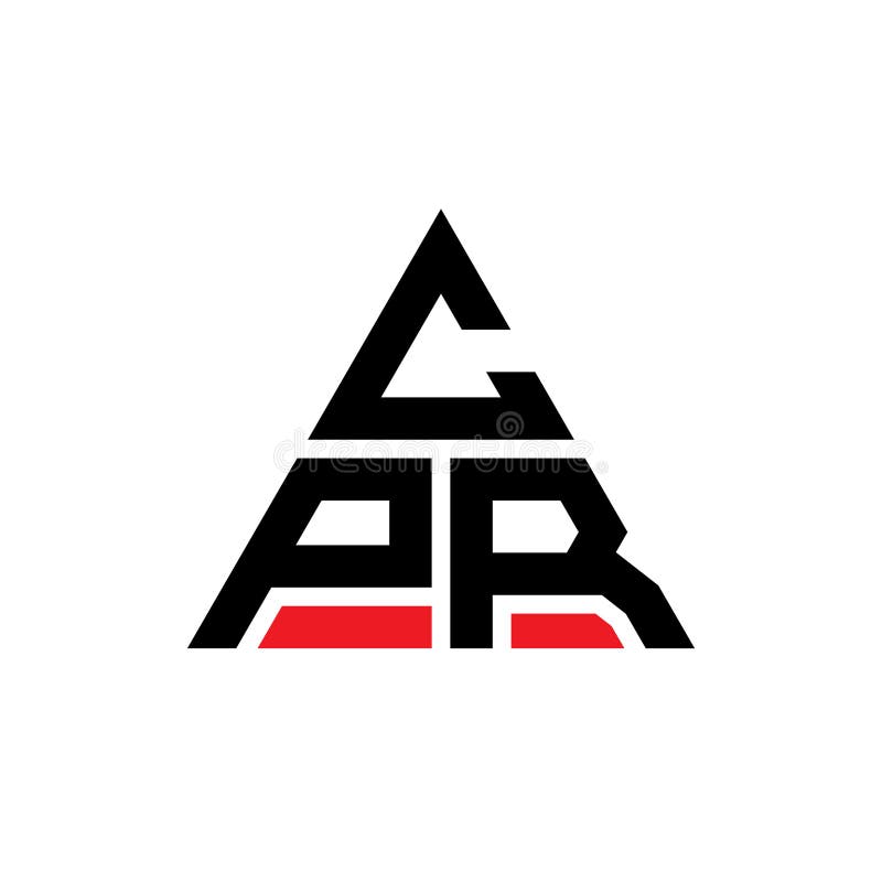 CPR Triangle Letter Logo Design with Triangle Shape. CPR Triangle Logo ...