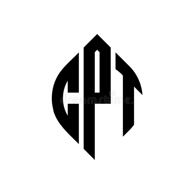 CPT Circle Letter Logo Design with Circle and Ellipse Shape. CPT ...