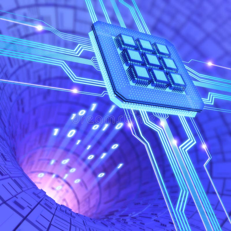 CPU stock illustration. Illustration of energy, concept - 21081055