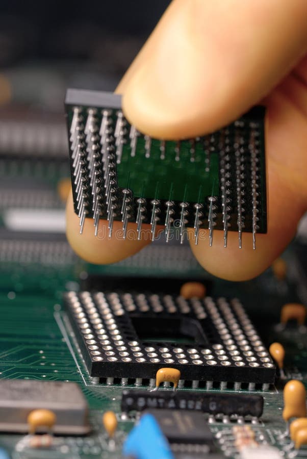Cpu stock image. Image of silicon, component, connection - 8992299