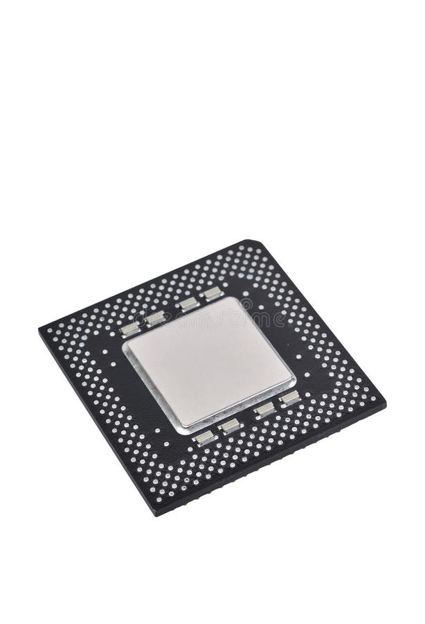CPU aislada en blanco foto de archivo. Imagen de principal - 7653300