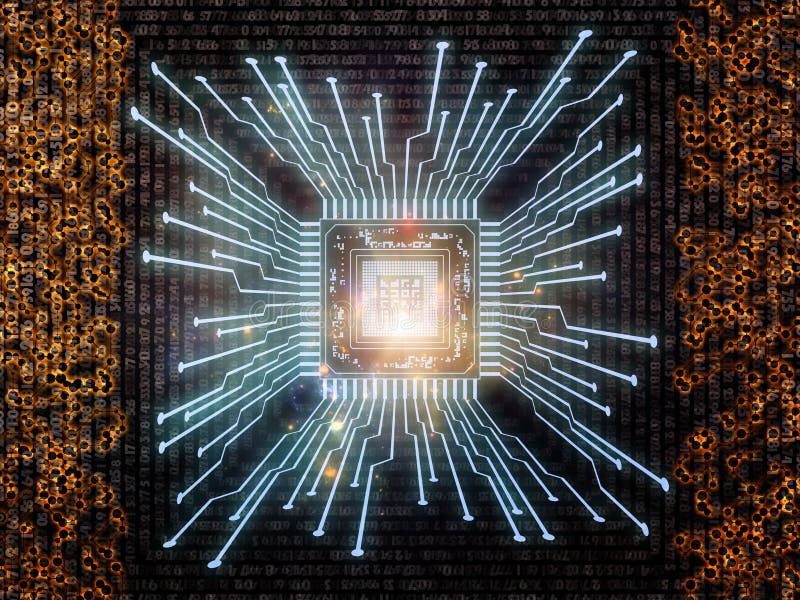 CPU Background stock illustration. Illustration of chip - 192307085