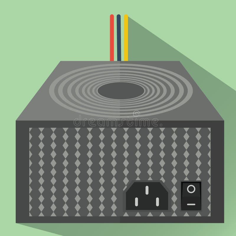 Cpu Cabinet. Vector Illustration Decorative Design Stock Vector ...