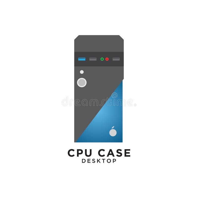 CPU Case Graphic Design Template Stock Vector - Illustration of ...