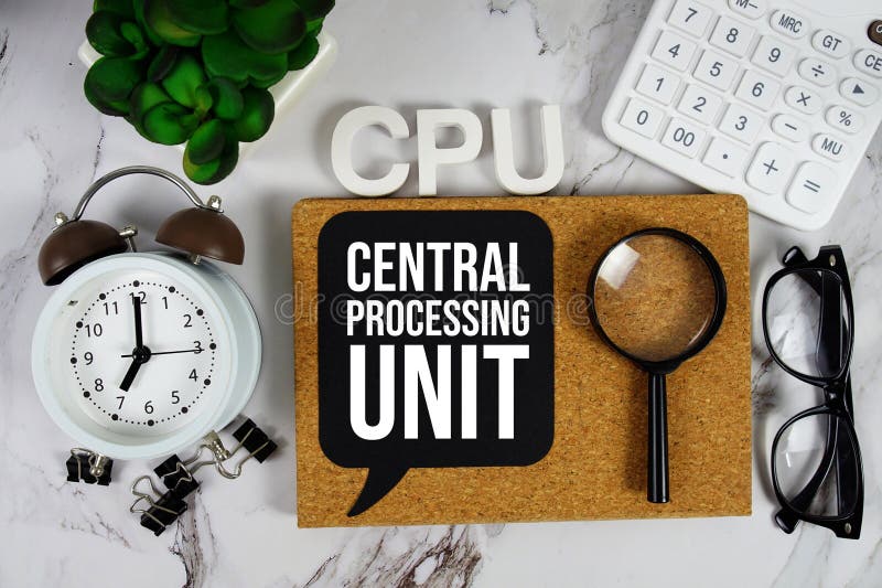 Central Processing Unit CPU or Microprocessor Close Up Stock Photo ...