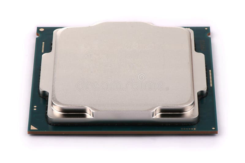 CPU : Central Processing Unit Stock Photo - Image of contact ...