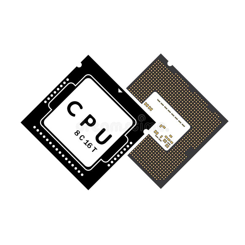 CPU (central Processing Unit) Icons Illustration.design Inspiration ...