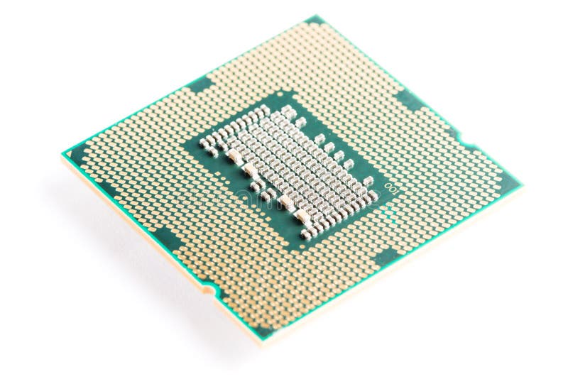 Central Processing Unit CPU or Microprocessor Close Up Stock Photo ...