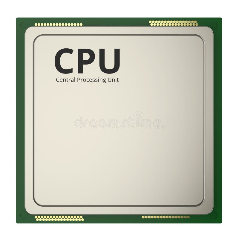 Cpu chip or microchip stock image. Image of microchip - 89807967