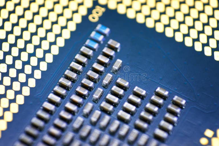 Cpu Chip Microchip Processor Legs Computer Component Technology. Macro ...